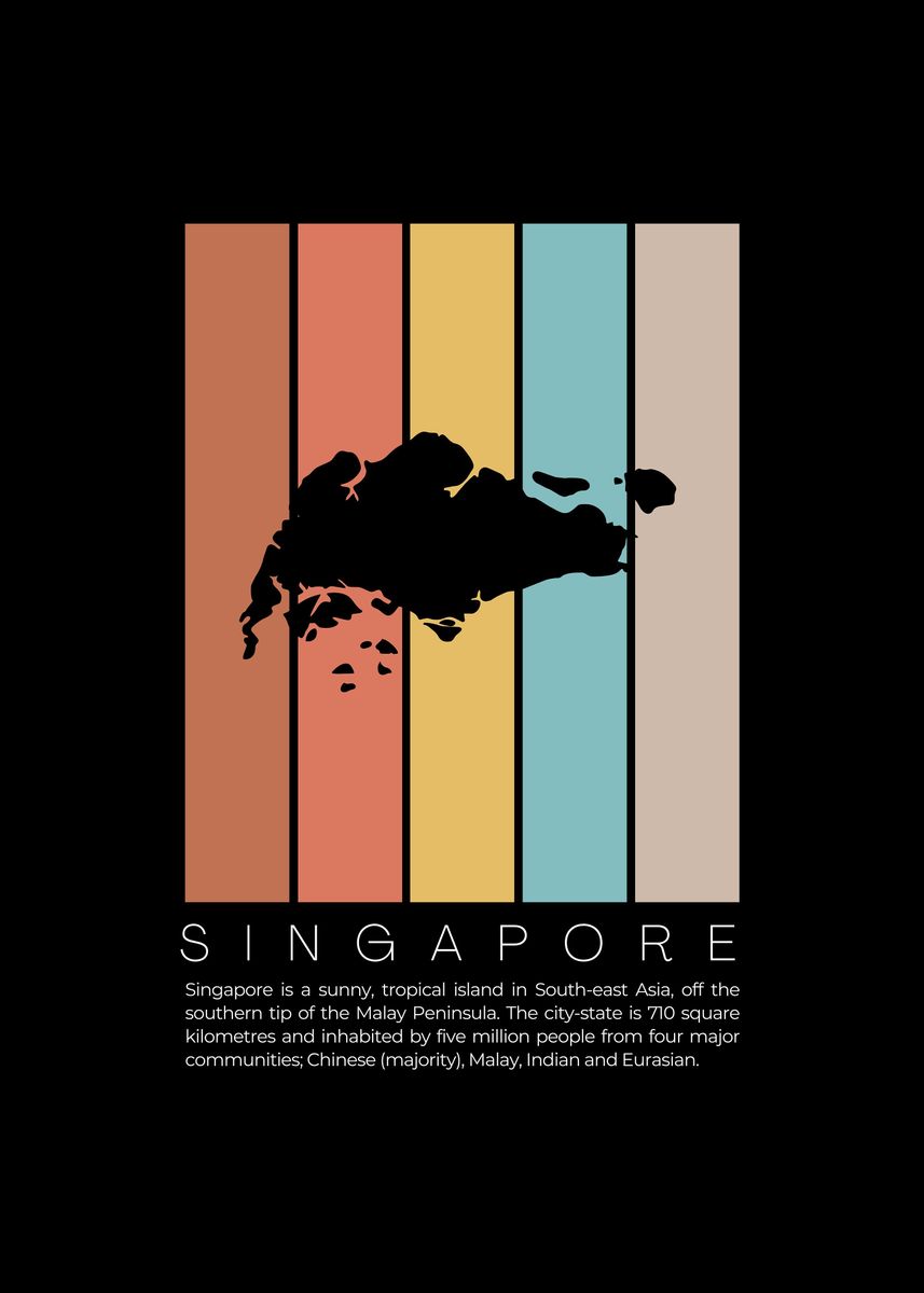 'Singapore' Poster, picture, metal print, paint by Sabiqul Fahmi | Displate