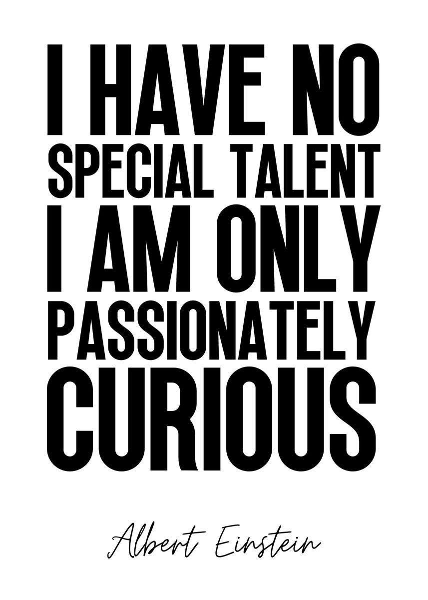 'Albert Einstein Quotes' Poster by Wezt Studio | Displate