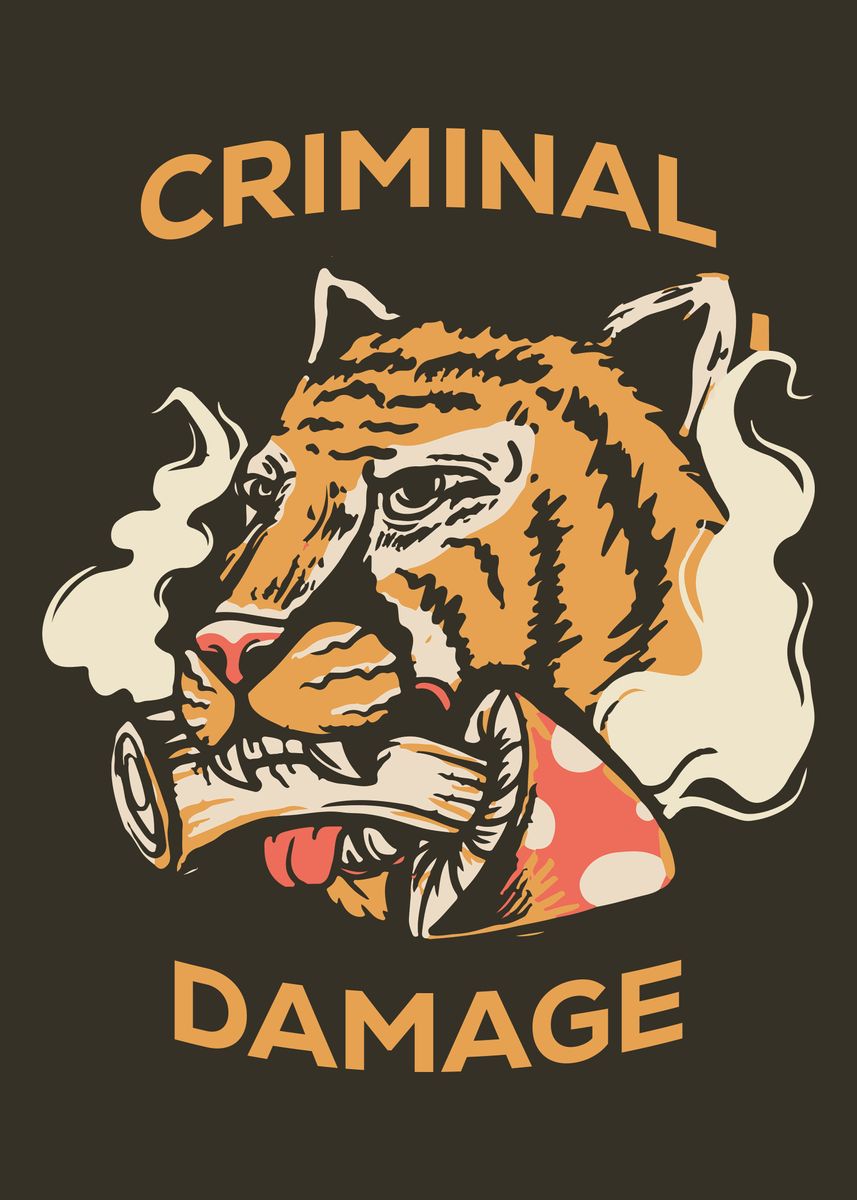 'Criminal Damage' Poster, picture, metal print, paint by Sabiqul Fahmi ...