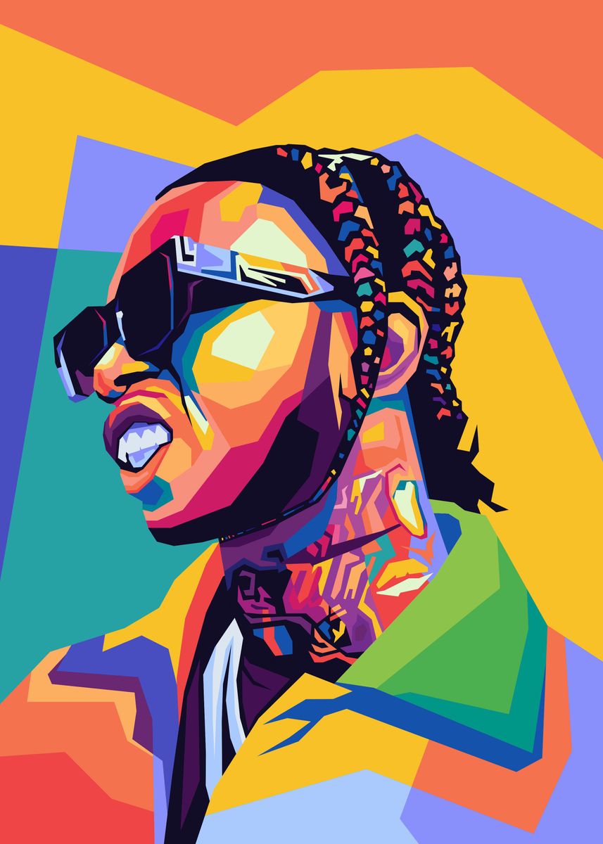 'Rap pop art' Poster, picture, metal print, paint by Ferdinand | Displate