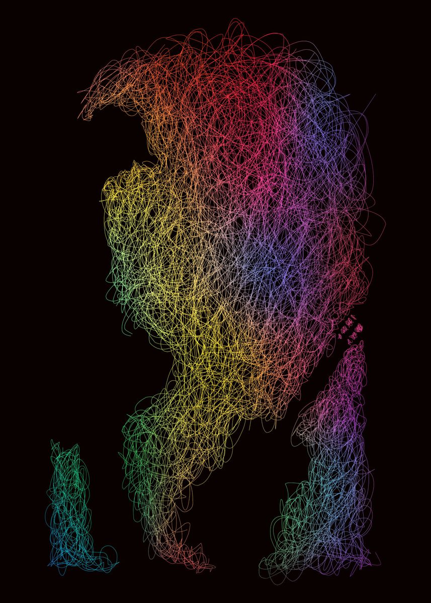 'Man and Guitar' Poster, picture, metal print, paint by Evan Arrington ...