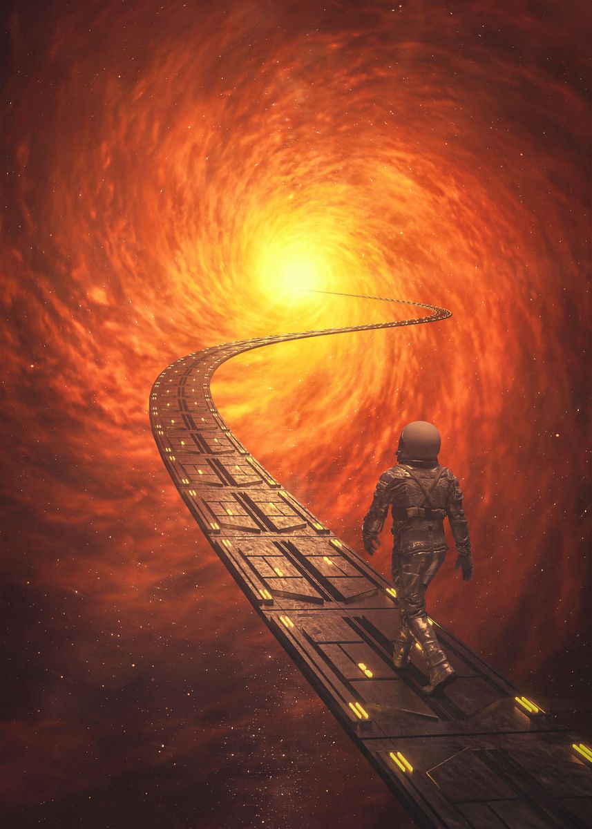 'Follow The Light' Poster by Void Seven | Displate