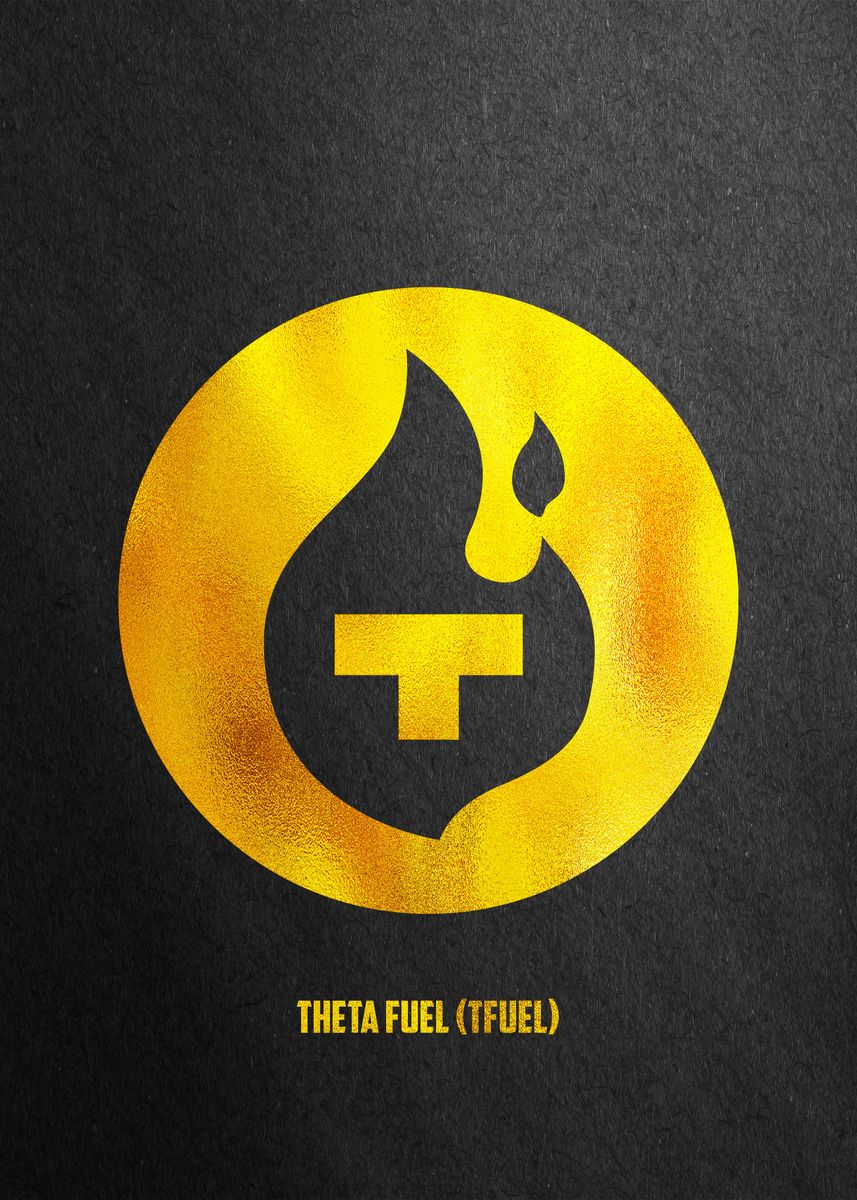 'Theta Fuel Coin' Poster, picture, metal print, paint by Trending Music ...