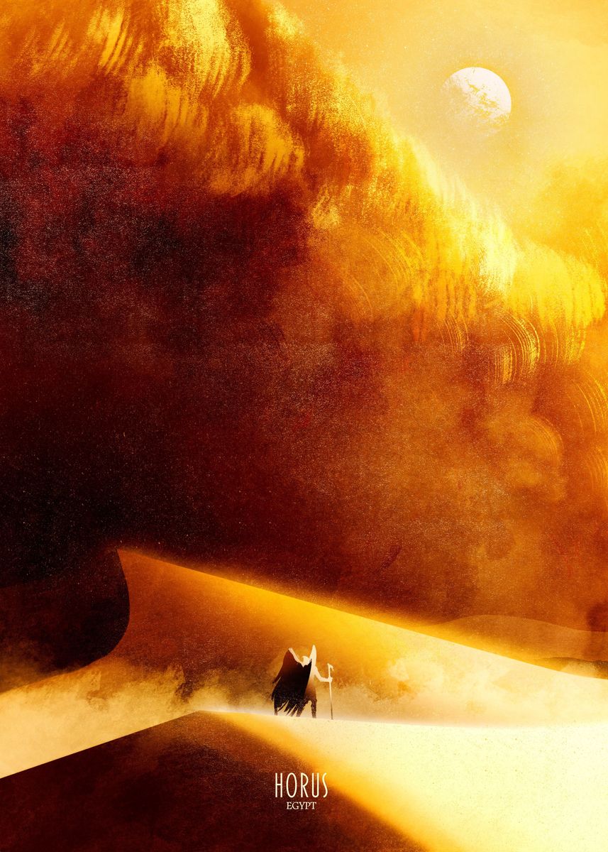 'Horus' Poster, picture, metal print, paint by AlisaZet | Displate