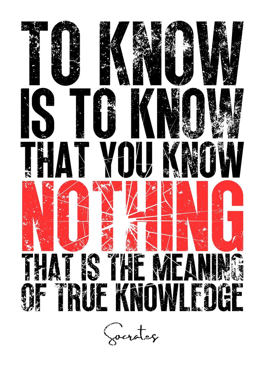 'Socrates' Poster by Wezt Studio | Displate