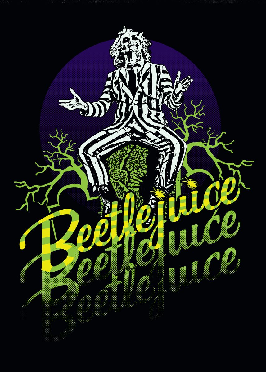 'Betelgeuse' Poster, picture, metal print, paint by Beetlejuice | Displate