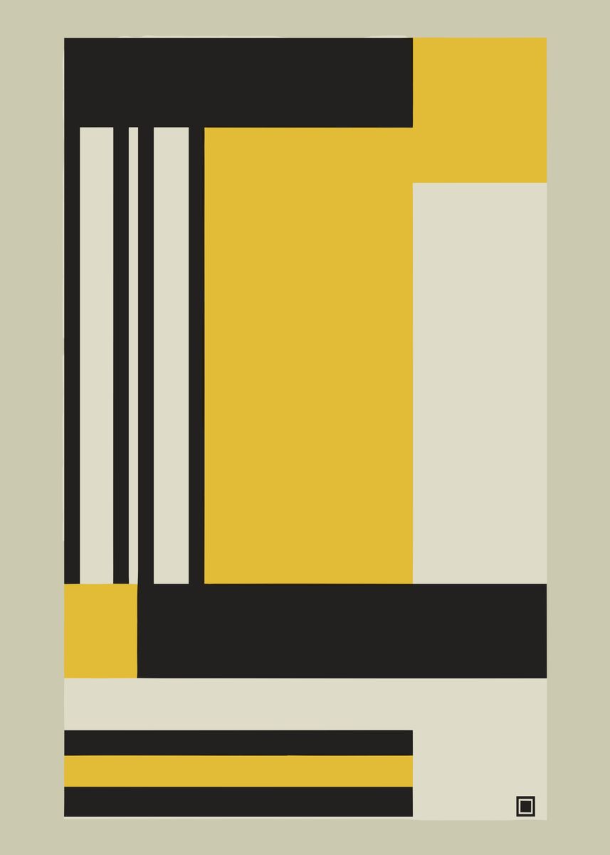 'Abstract Shapes Bauhaus ' Poster by hamdanjaz | Displate