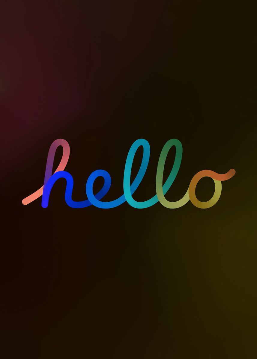 'Hello Brown' Poster, picture, metal print, paint by gani ismail | Displate