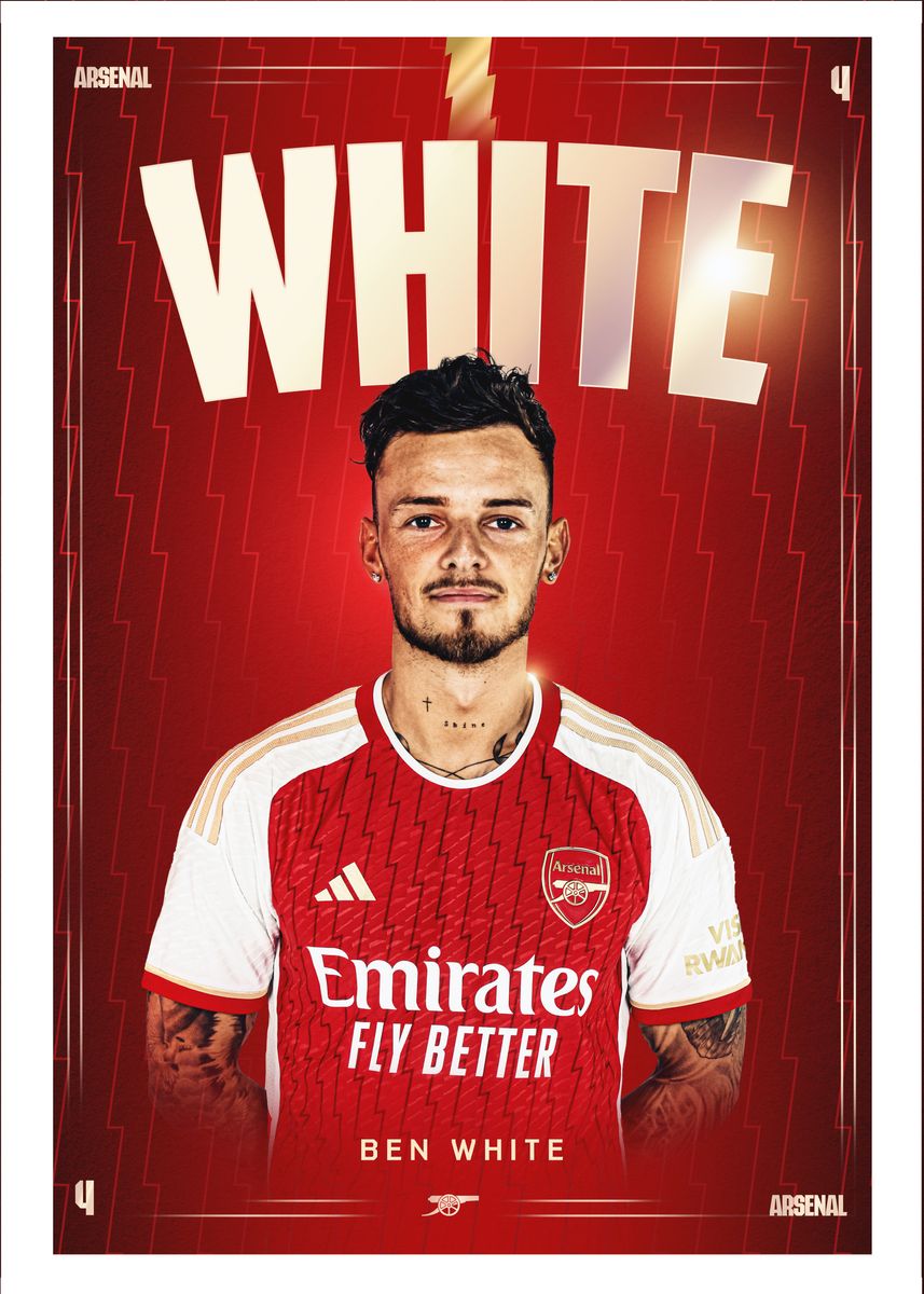 'White' Poster, picture, metal print, paint by Arsenal | Displate