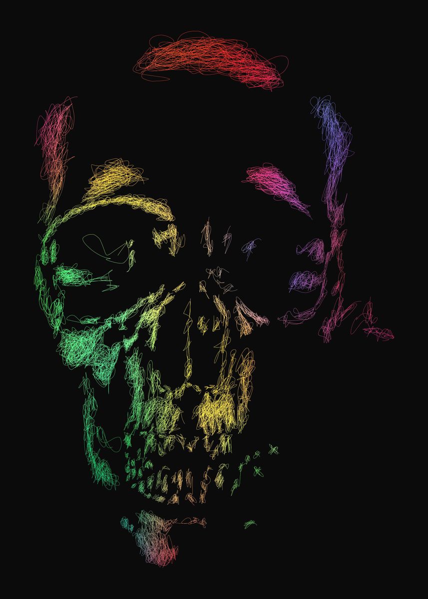 'Skull Art' Poster, picture, metal print, paint by Evan Arrington ...