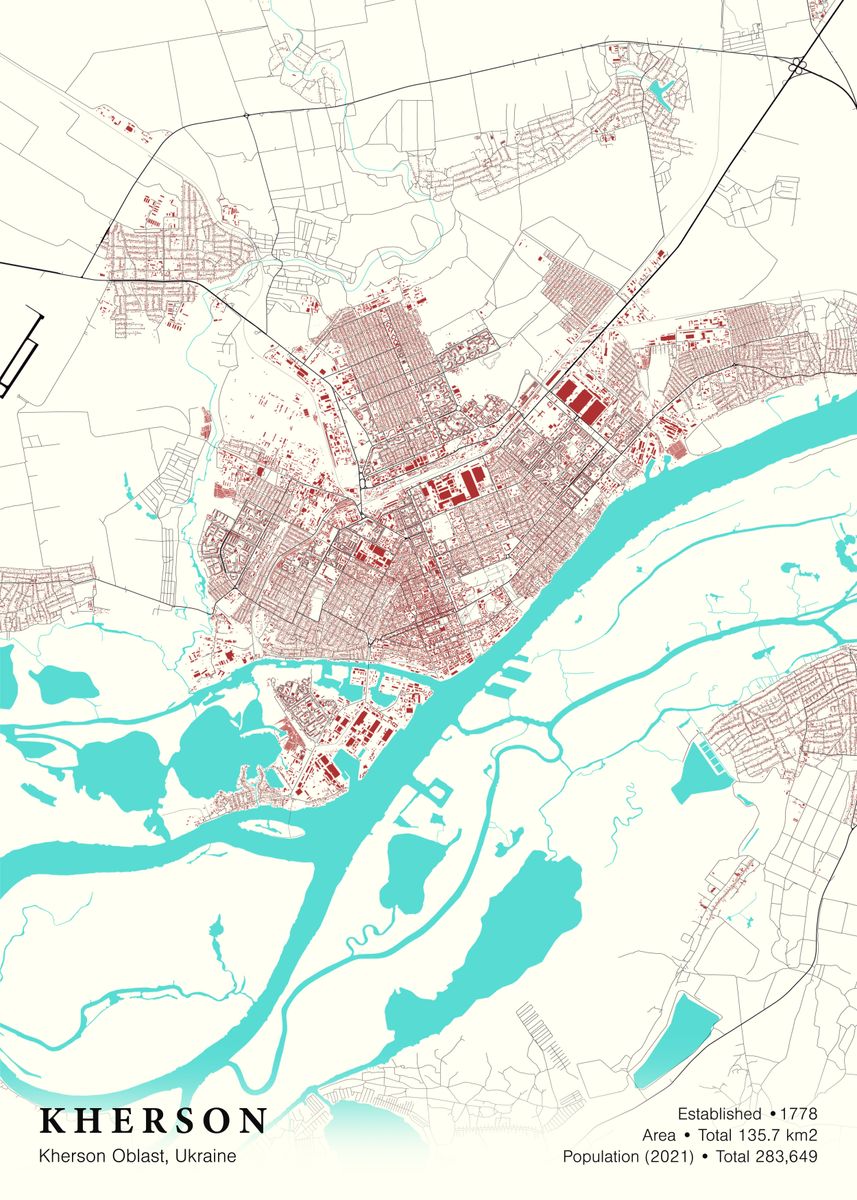 'Kherson Kherson Oblast ' Poster, picture, metal print, paint by ...