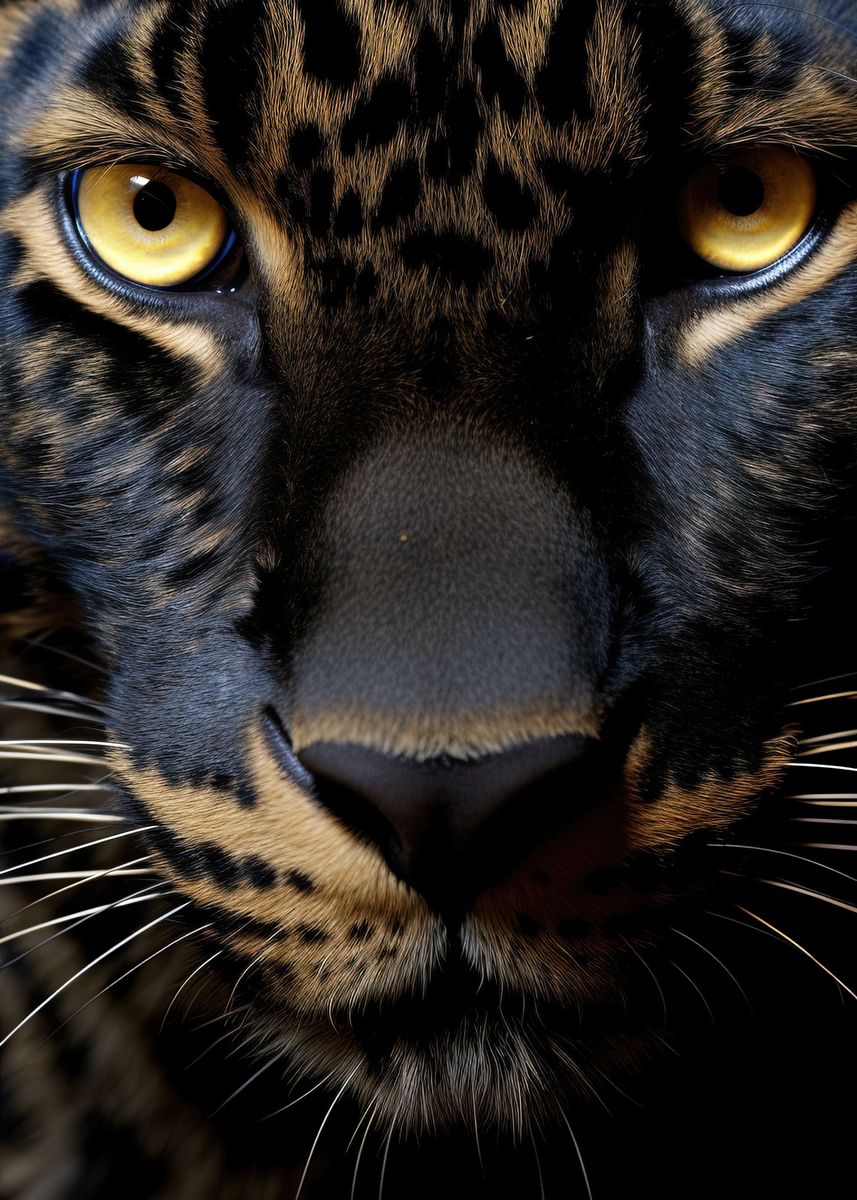 'Black Tiger' Poster, picture, metal print, paint by GLITCHED ART ...