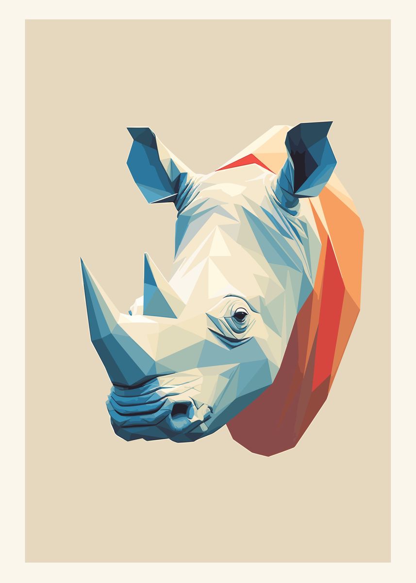 'Animal Minimalist Flat' Poster, picture, metal print, paint by Mason ...
