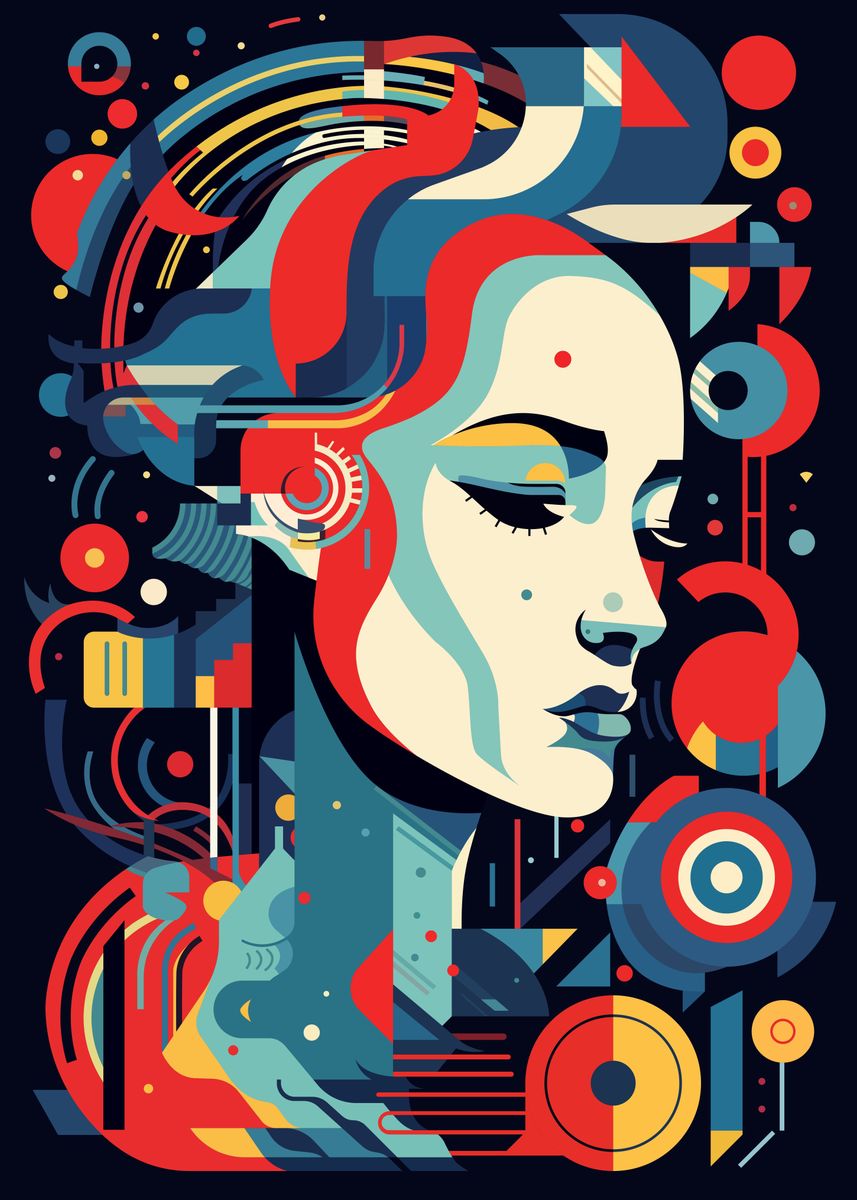 'Dadaism illustration voice' Poster, picture, metal print, paint by ...