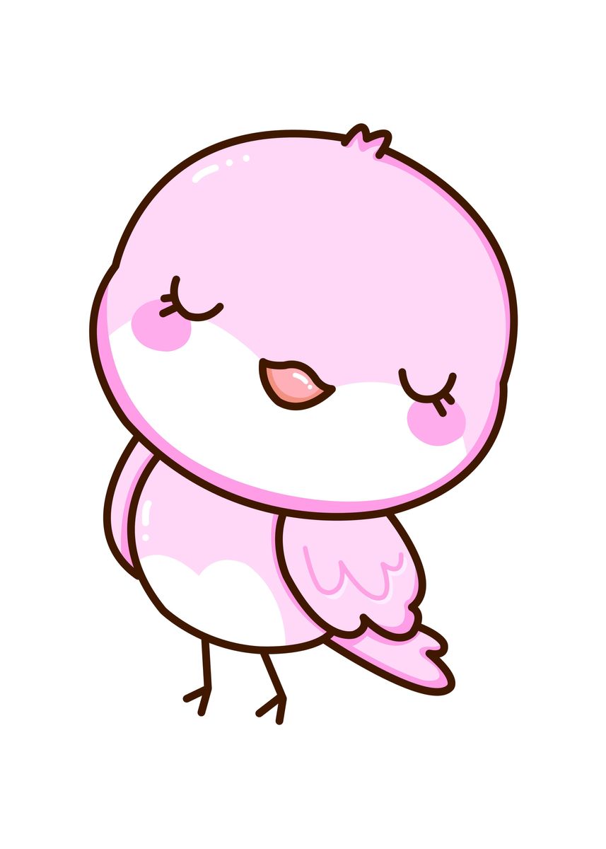 'bird cute animal' Poster by MAD SPACE | Displate