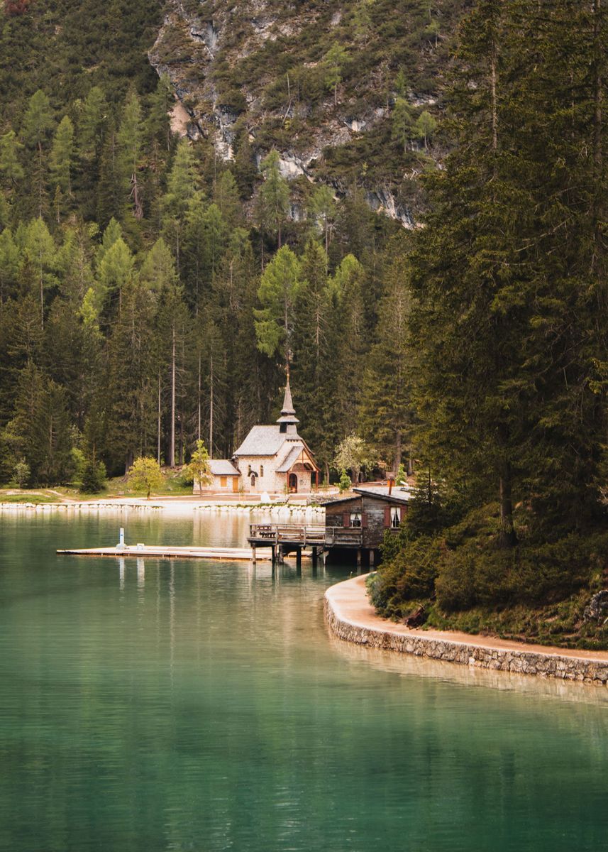 'Clean Lake Landscape' Poster, picture, metal print, paint by Hendrik ...