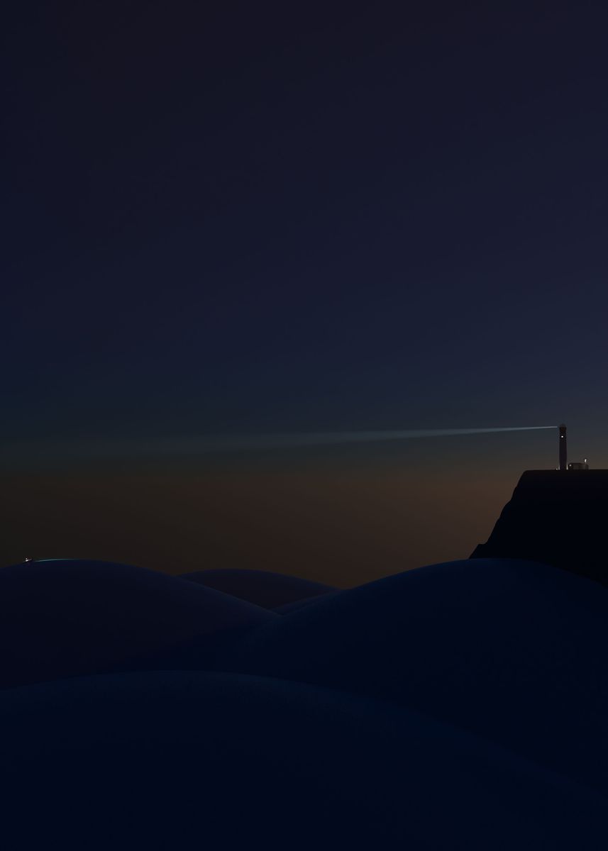 'The Guiding Lighthouse' Poster, picture, metal print, paint by ...