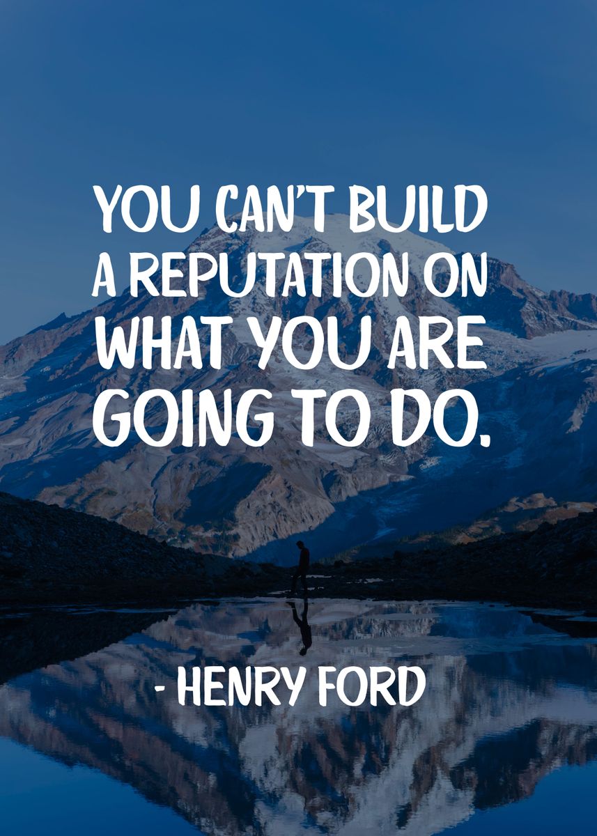 'How to Build Reputation' Poster, picture, metal print, paint by Naui ...