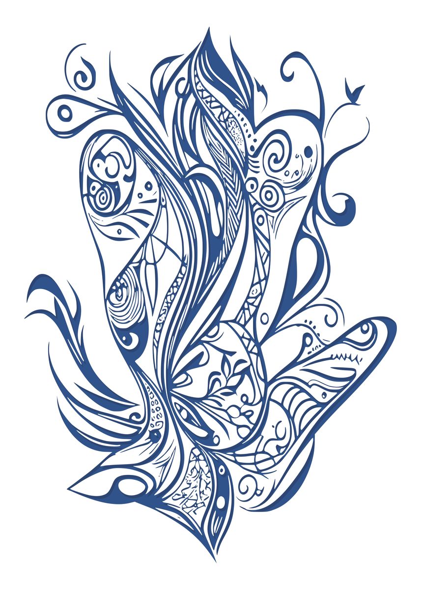 'Modern Tribal Nature' Poster, picture, metal print, paint by Ilya ...