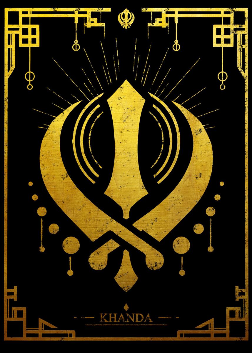 'Khanda' Poster, picture, metal print, paint by Geometrical Helianthus ...