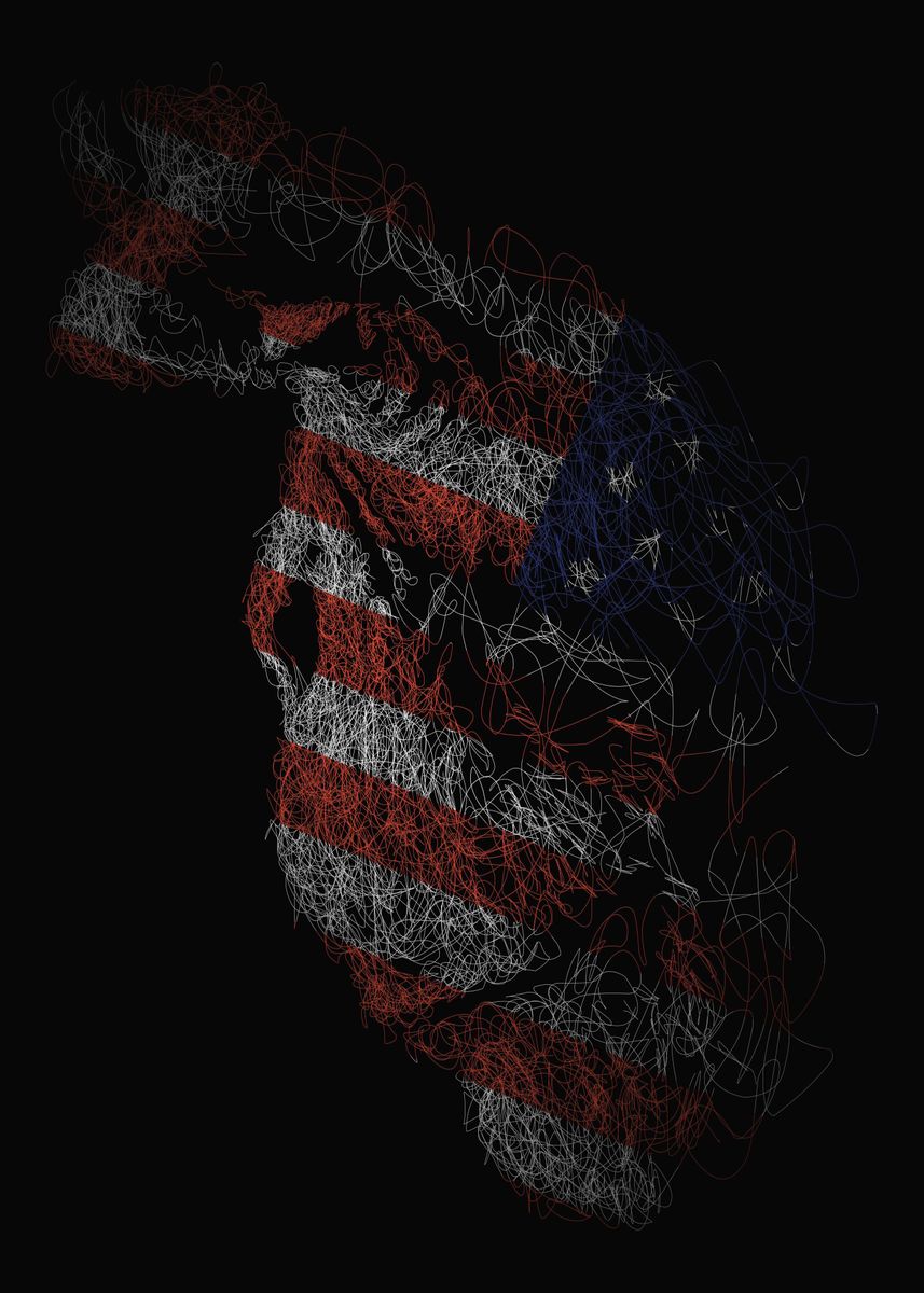'Kingkong flag ' Poster by Denis Siggers | Displate