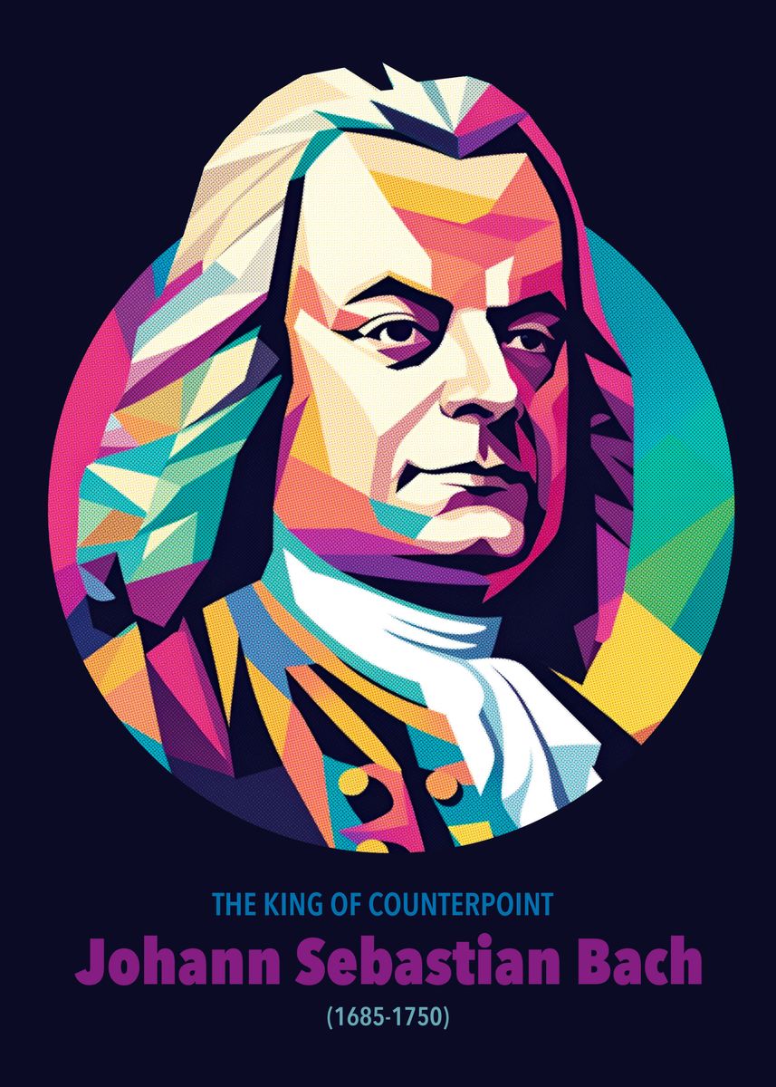 'Johann Sebastian Bach' Poster, picture, metal print, paint by ...
