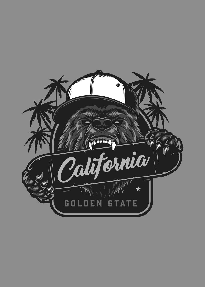 'California bears' Poster, picture, metal print, paint by Doublede ...