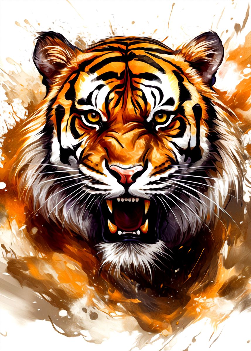 'Tiger' Poster by radi neo | Displate
