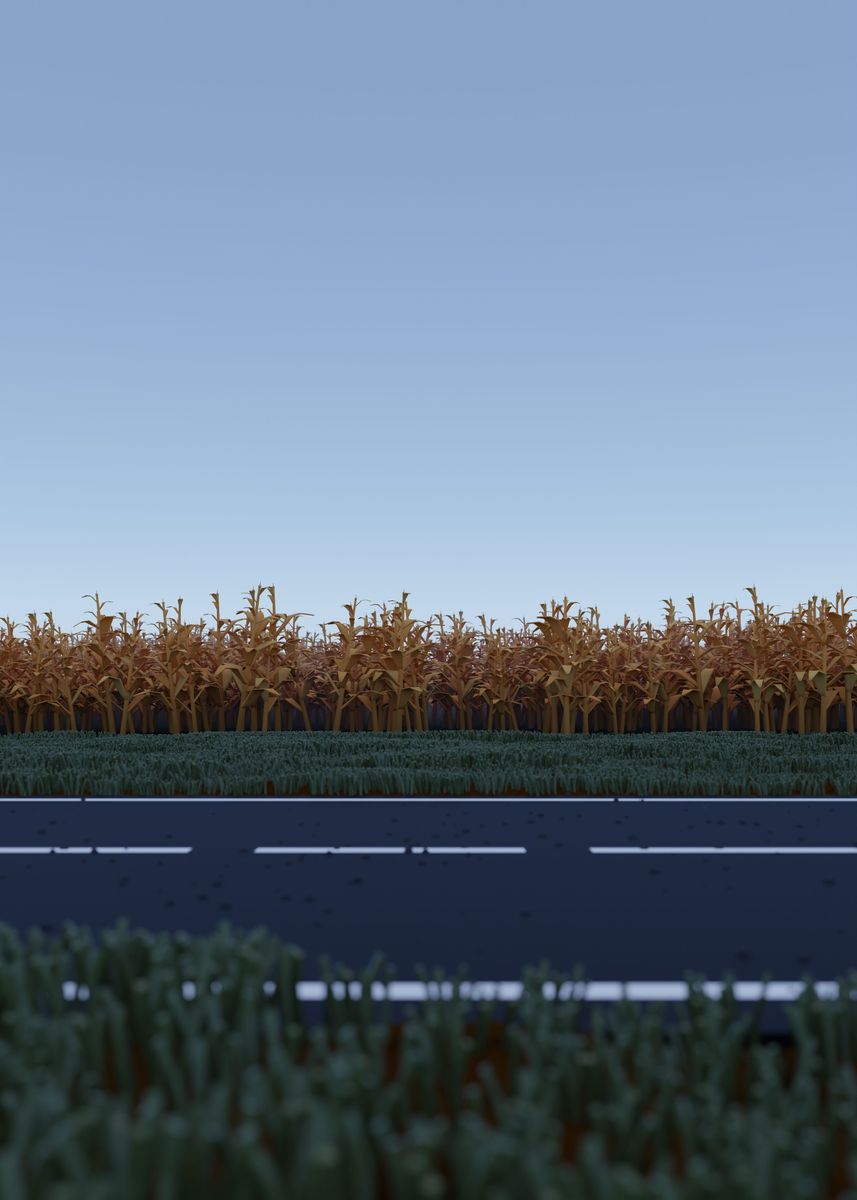 'A Field of Corn' Poster, picture, metal print, paint by FloobArt ...