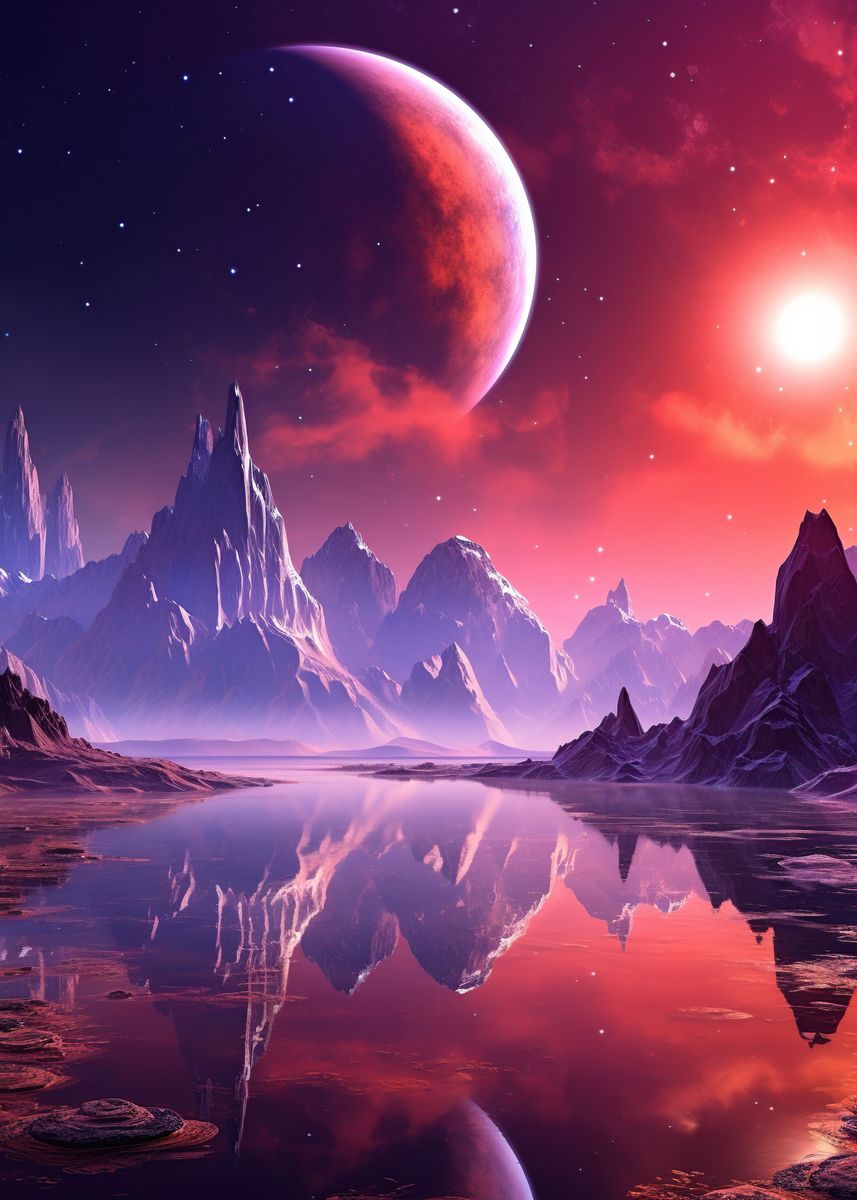 'Celestial Wilderness' Poster, picture, metal print, paint by Viva ...