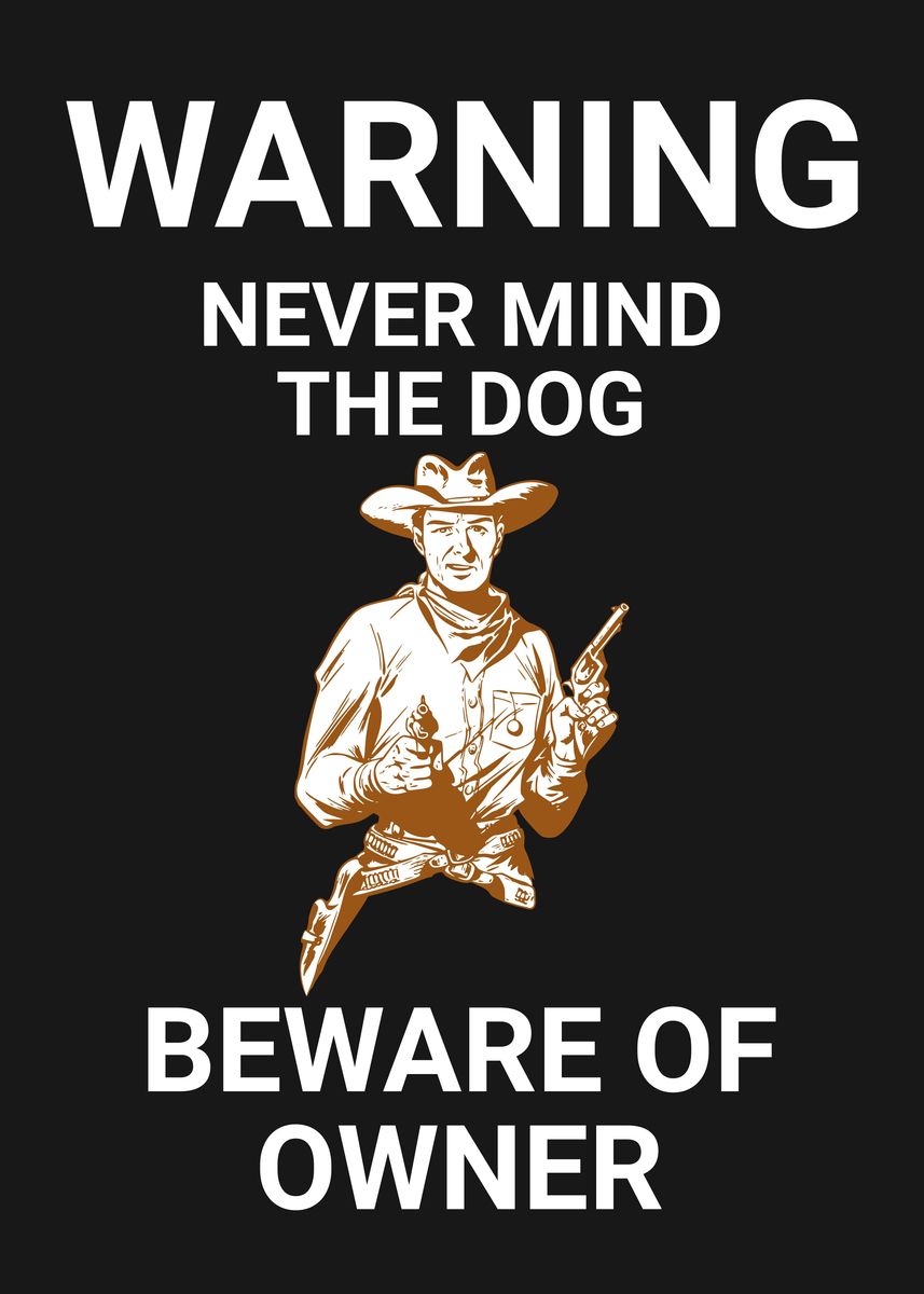 'NEVER MIND THE DOG 005' Poster, picture, metal print, paint by Atomic ...