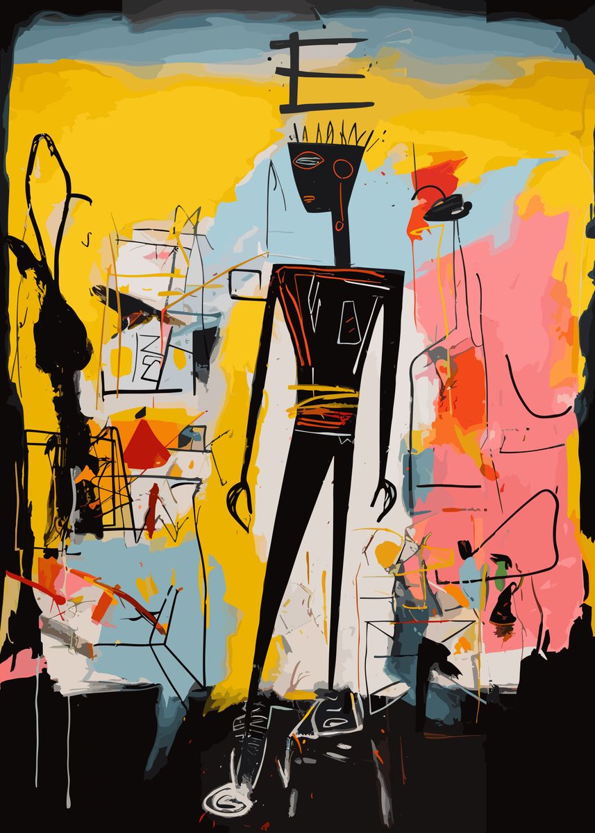 'Original Figure Standing ' Poster, picture, metal print, paint by Omar ...