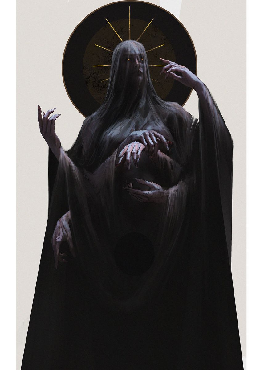 'Veil' Poster, picture, metal print, paint by Anato Finnstark | Displate