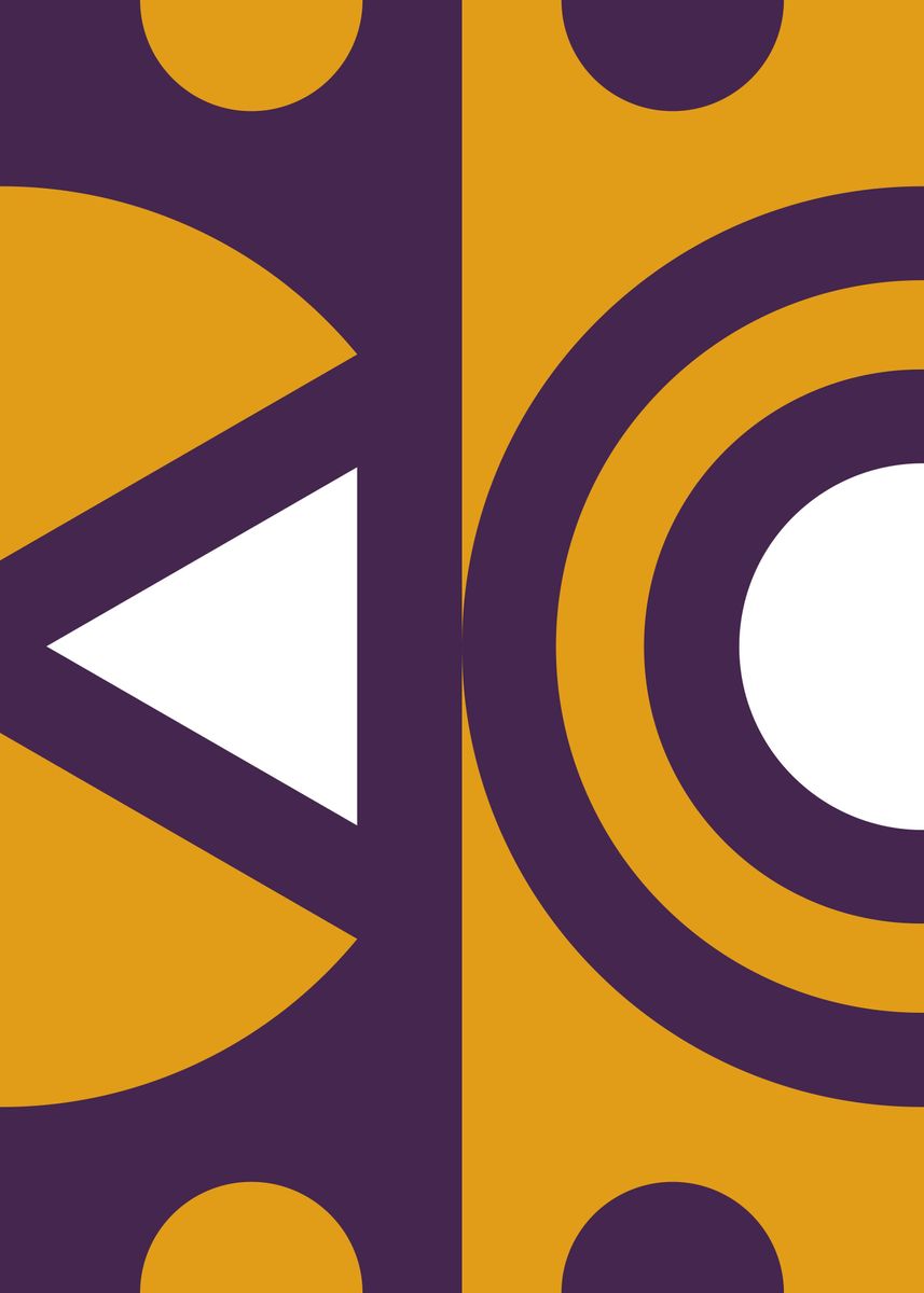 'Geometric V2' Poster, picture, metal print, paint by Art Fundamentals ...