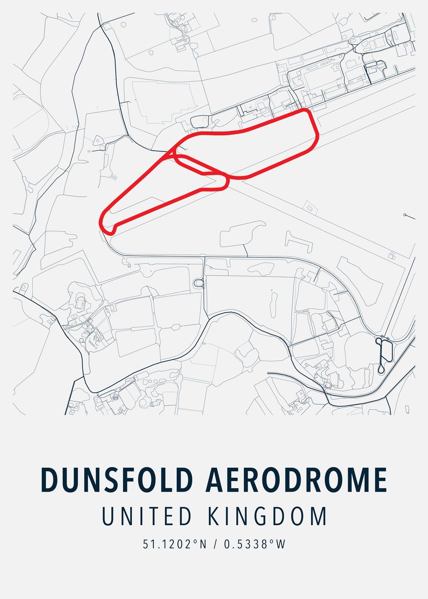 'dunsfold simple track' Poster, picture, metal print, paint by Denise ...