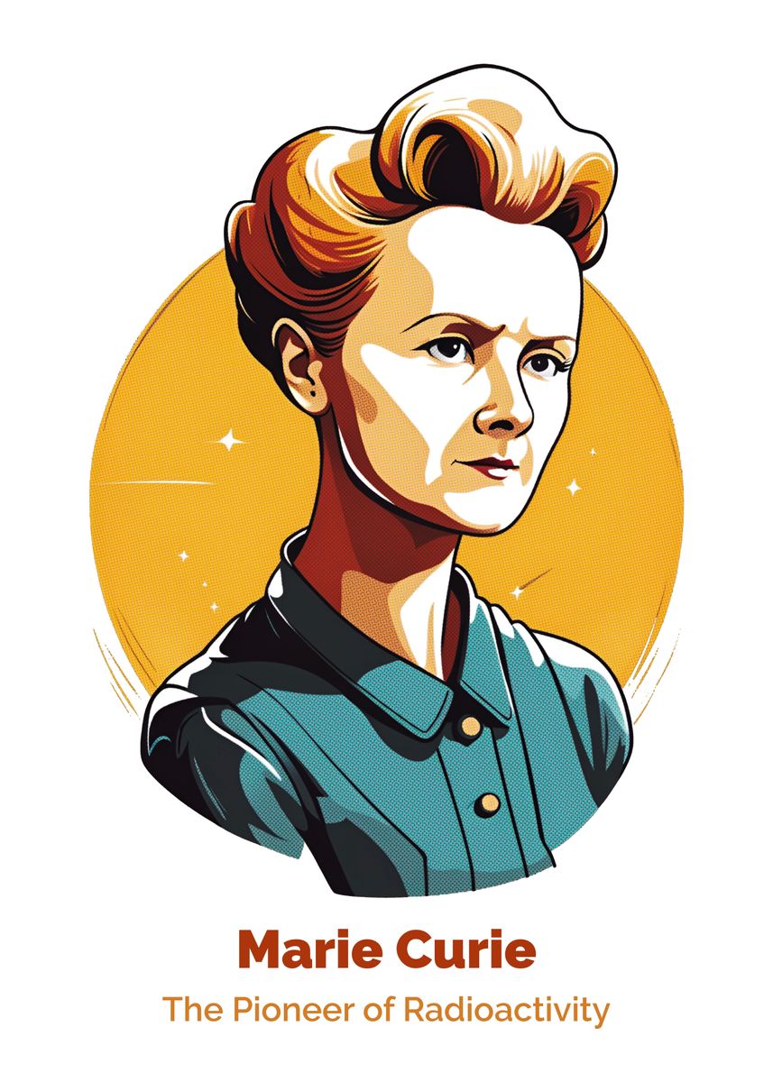 'Marie Curie' Poster, picture, metal print, paint by Muhammad Rizal ...