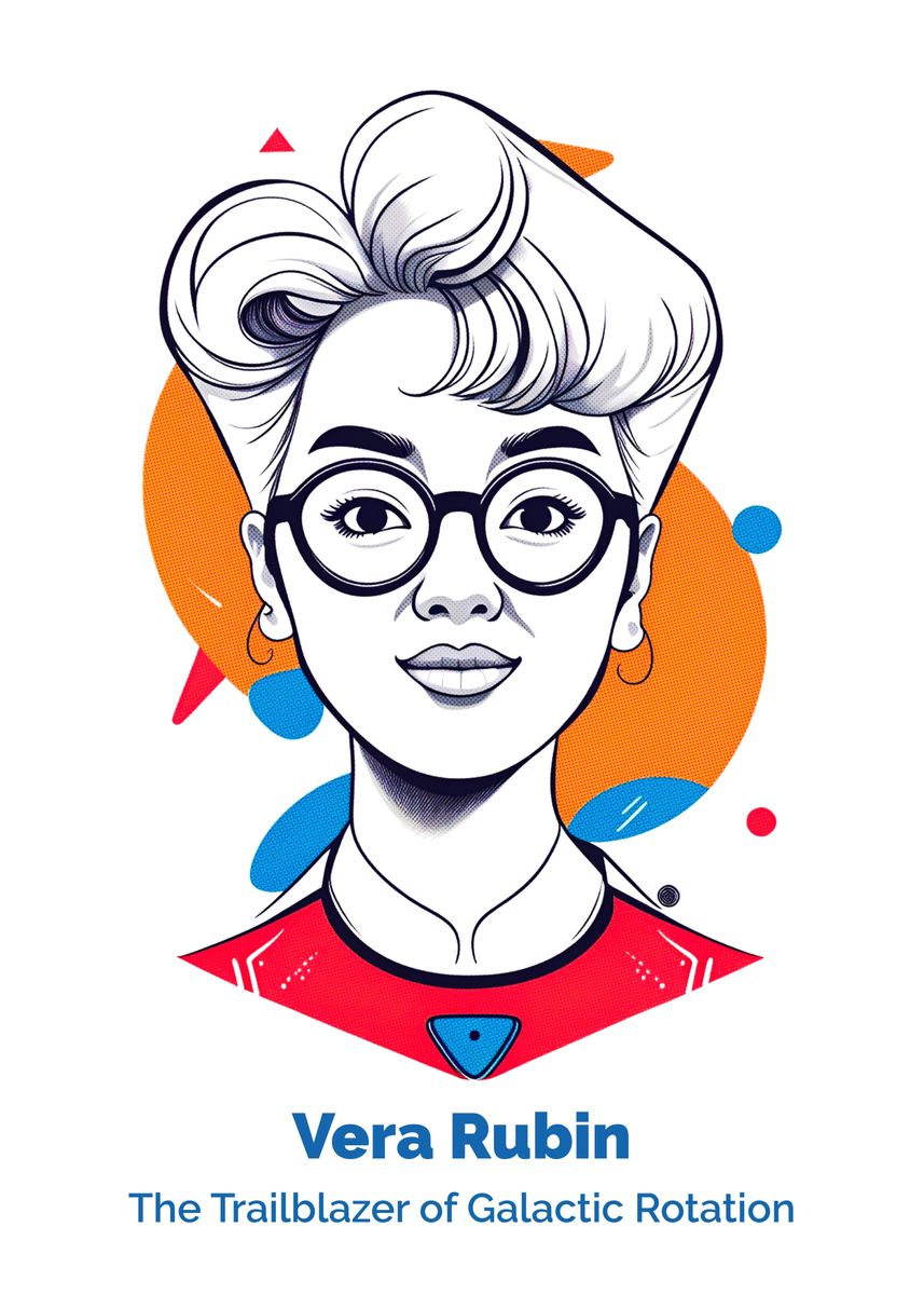 'Vera Rubin' Poster, picture, metal print, paint by Muhammad Rizal syah ...