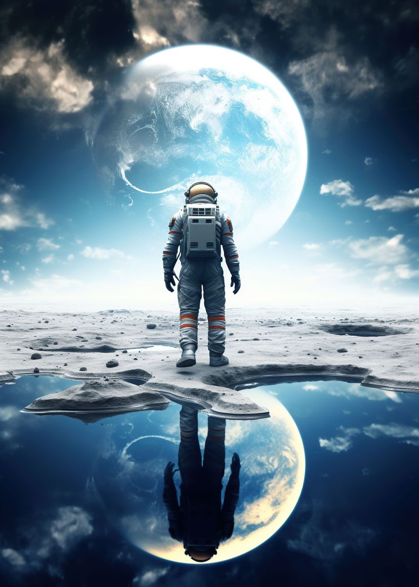 'Alien planet view' Poster, picture, metal print, paint by Viva Studio ...