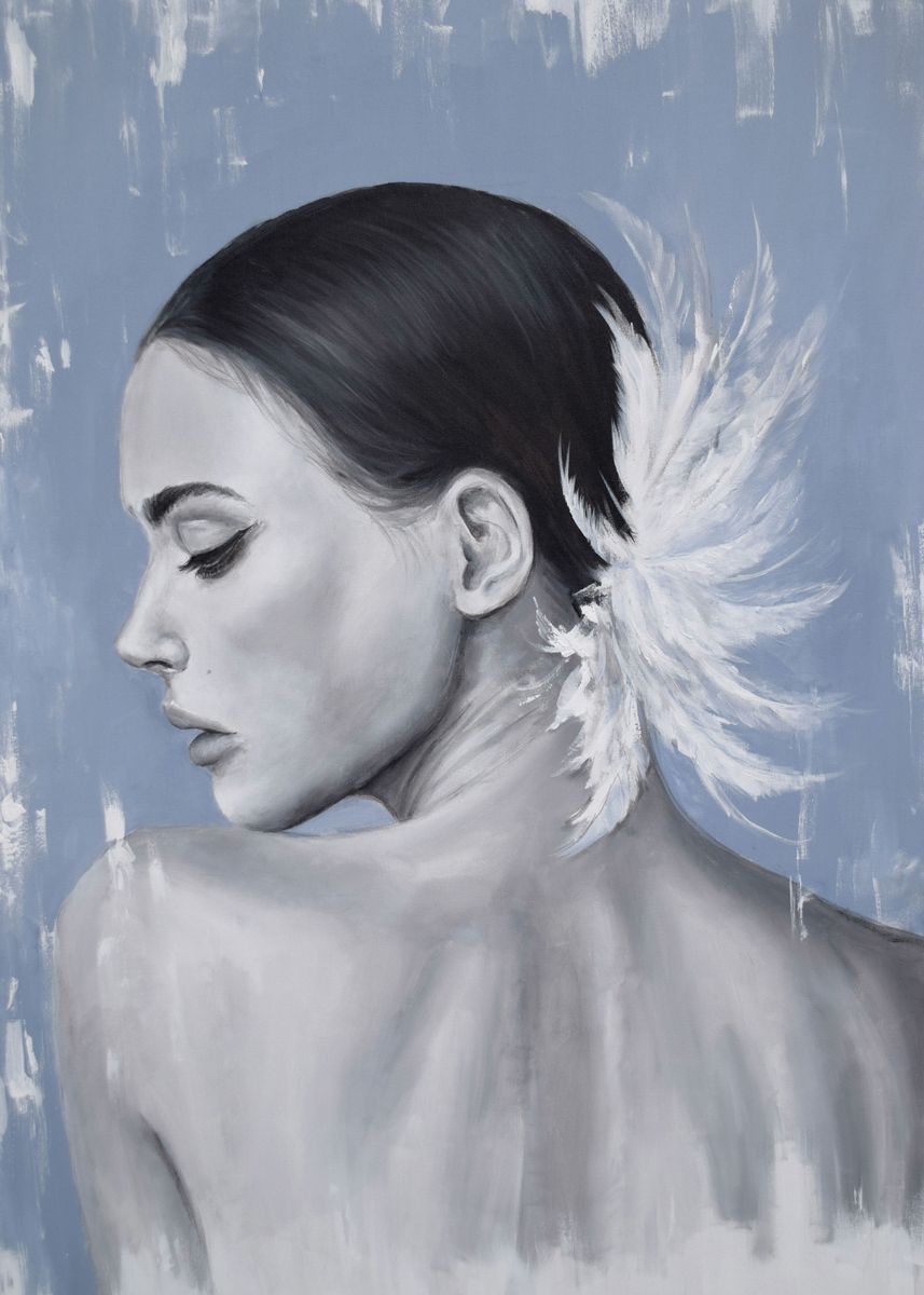 'Girl Ballerina portrait ' Poster, picture, metal print, paint by ...