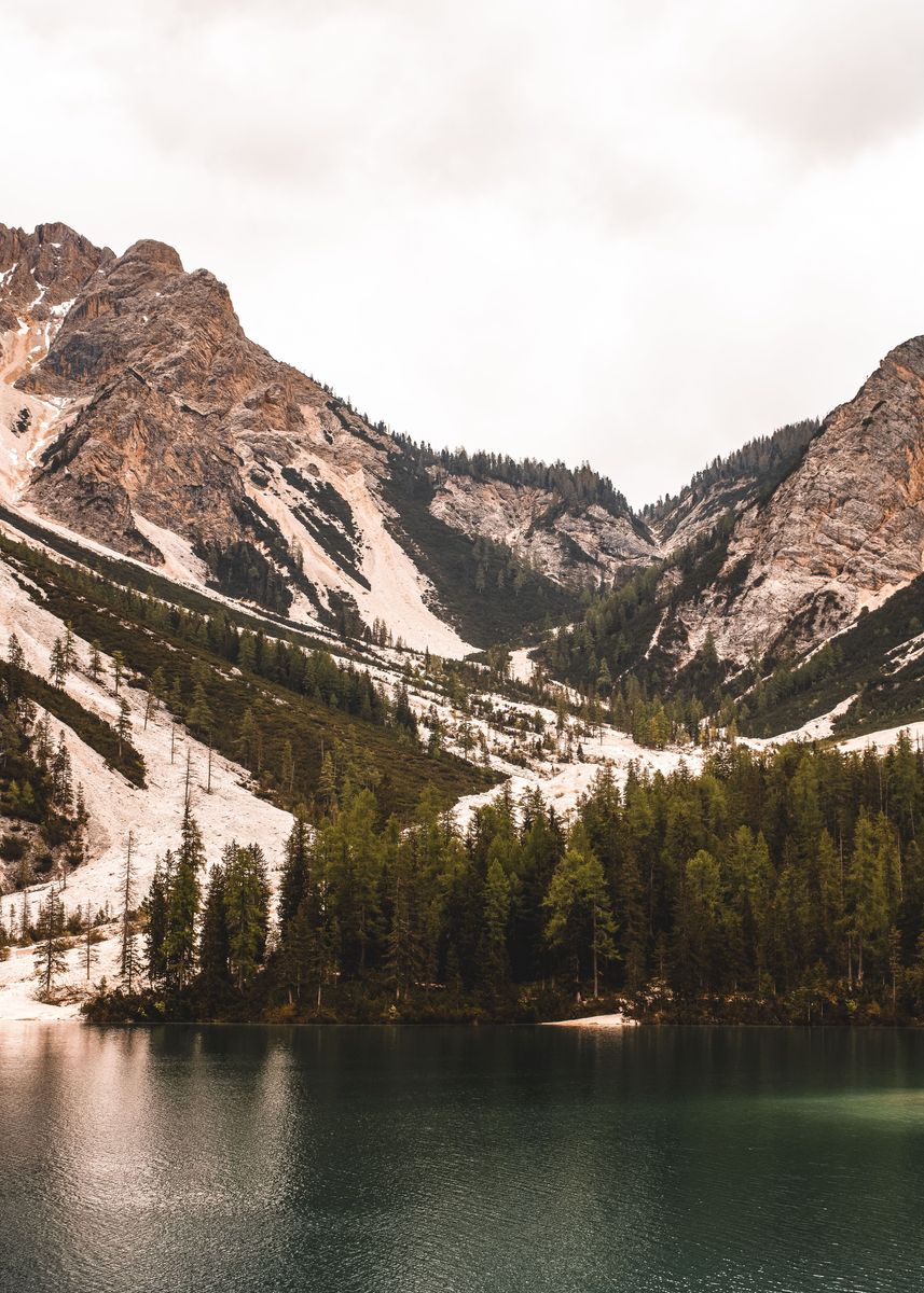 'Mountain Edges' Poster, picture, metal print, paint by Hendrik Zahn ...