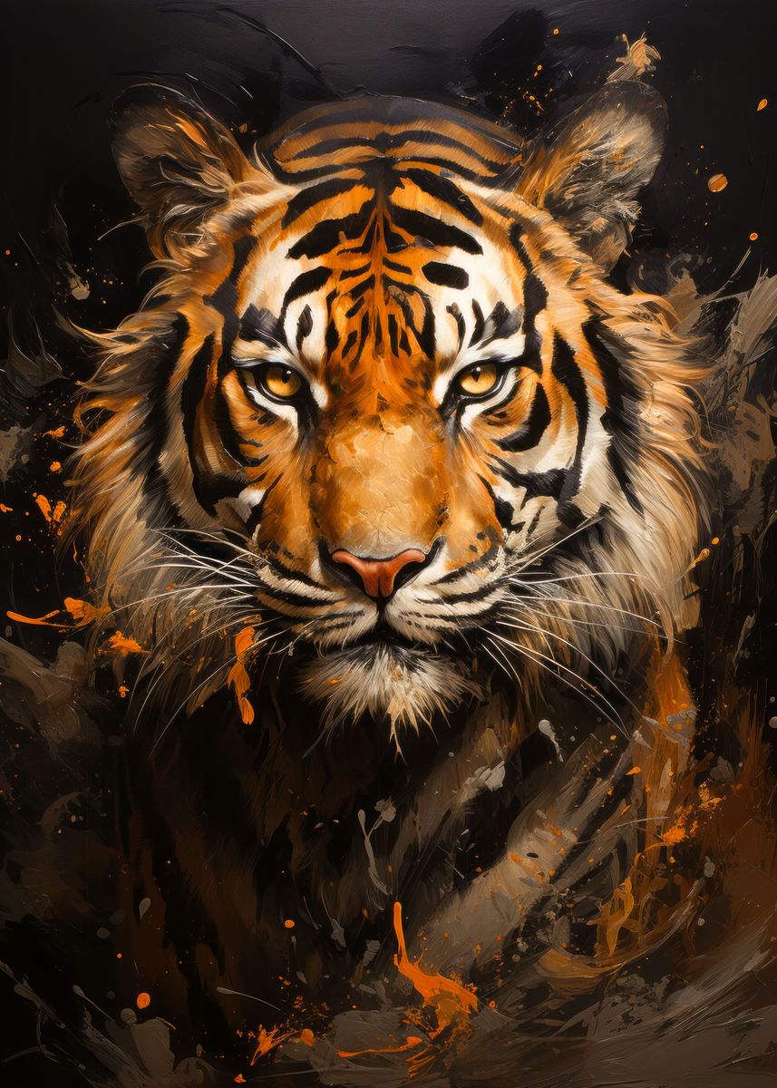 'Majestic Tiger' Poster, picture, metal print, paint by Salvatore ...