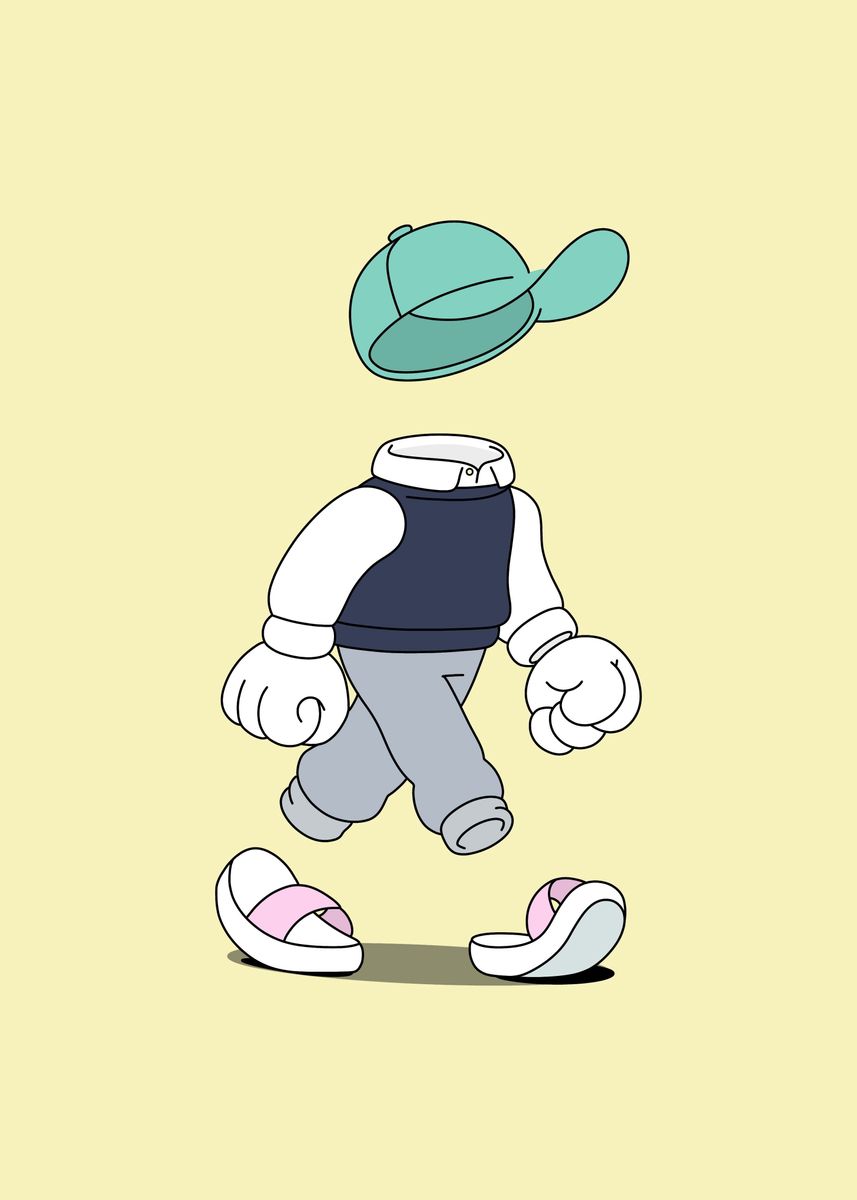 'Invisible boy' Poster, picture, metal print, paint by UNIKORN | Displate