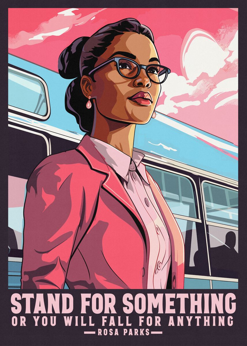 'Rosa Parks Civil Rights' Poster, picture, metal print, paint by Mircea ...