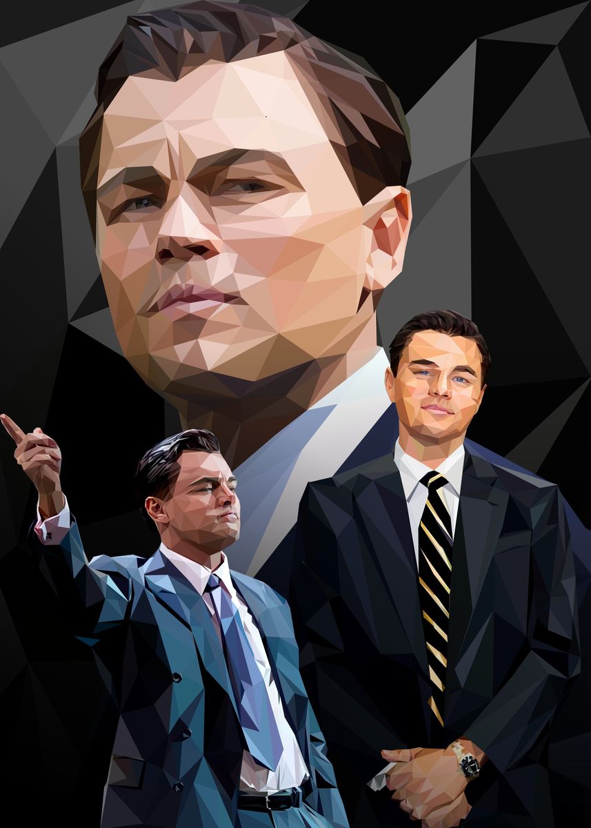 'leo ' Poster, picture, metal print, paint by Lowpoly Posters | Displate