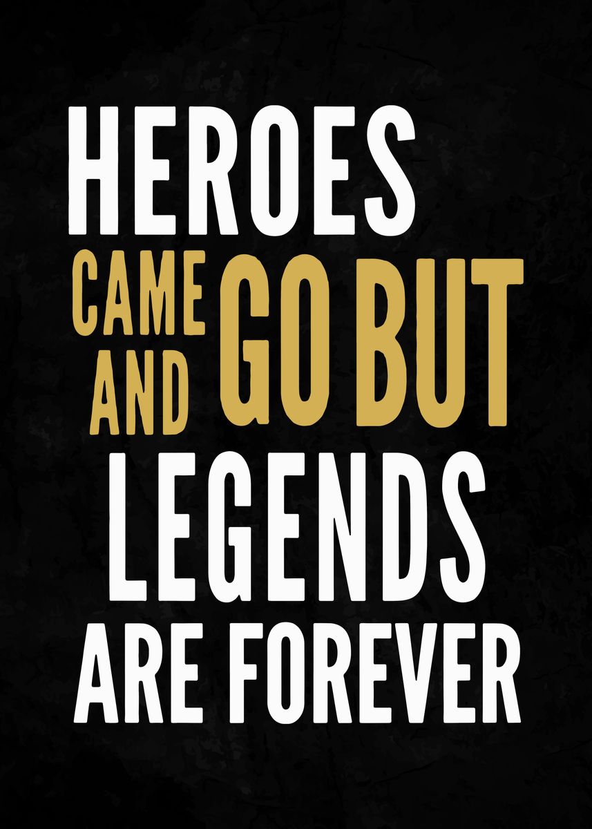 'Heroes Came And Go' Poster, picture, metal print, paint by jaydenjtu ...