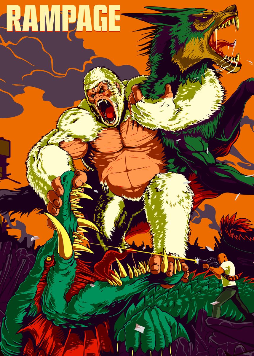 'Rampage Movie' Poster, picture, metal print, paint by Killa Studio ...