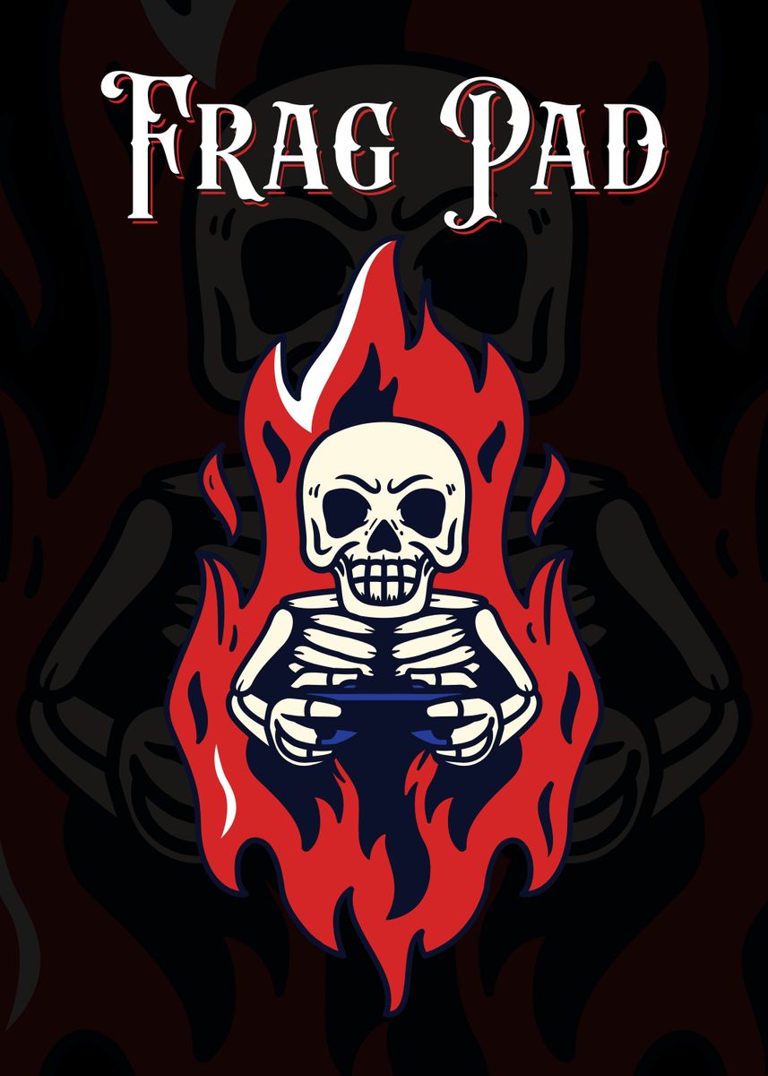 'Frag Pad' Poster, picture, metal print, paint by Jordan Holmes | Displate