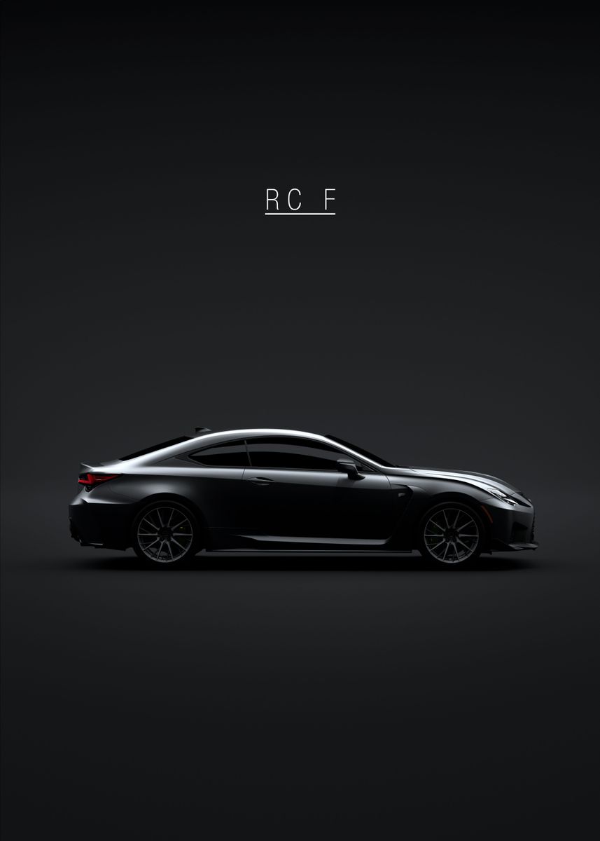 'Lexus RC F 2020' Poster, picture, metal print, paint by 21 MXM | Displate
