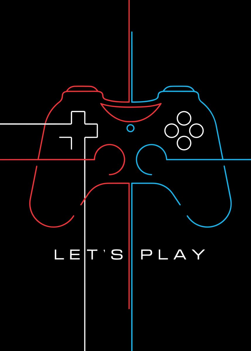 'Gaming Controller' Poster by Jennie Kim | Displate