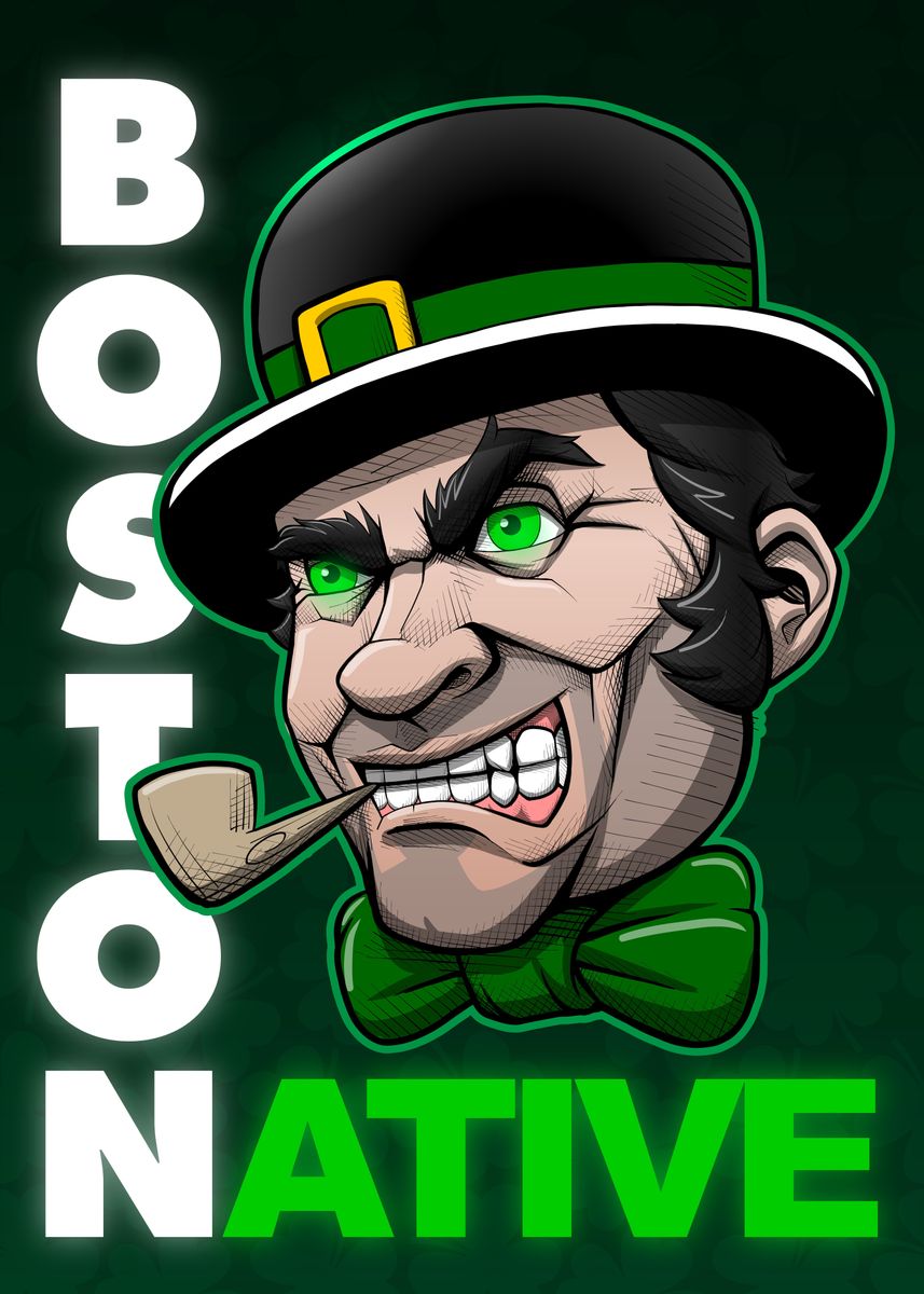 'Boston Native' Poster, picture, metal print, paint by Juan Carlos ...